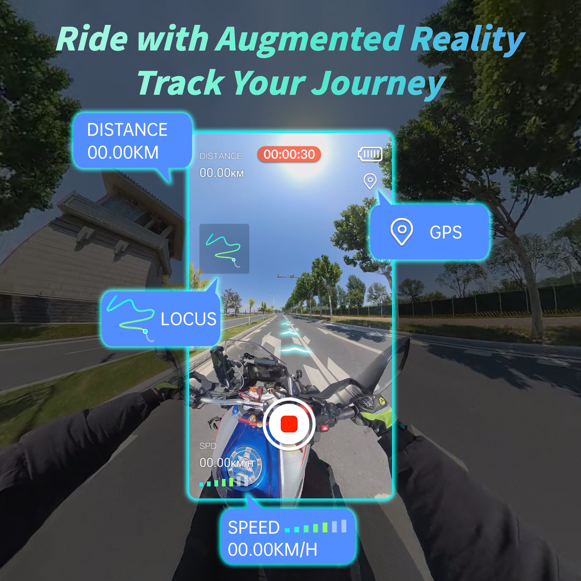 PanoX V3 Waterproof 360 Motorcycle Camera