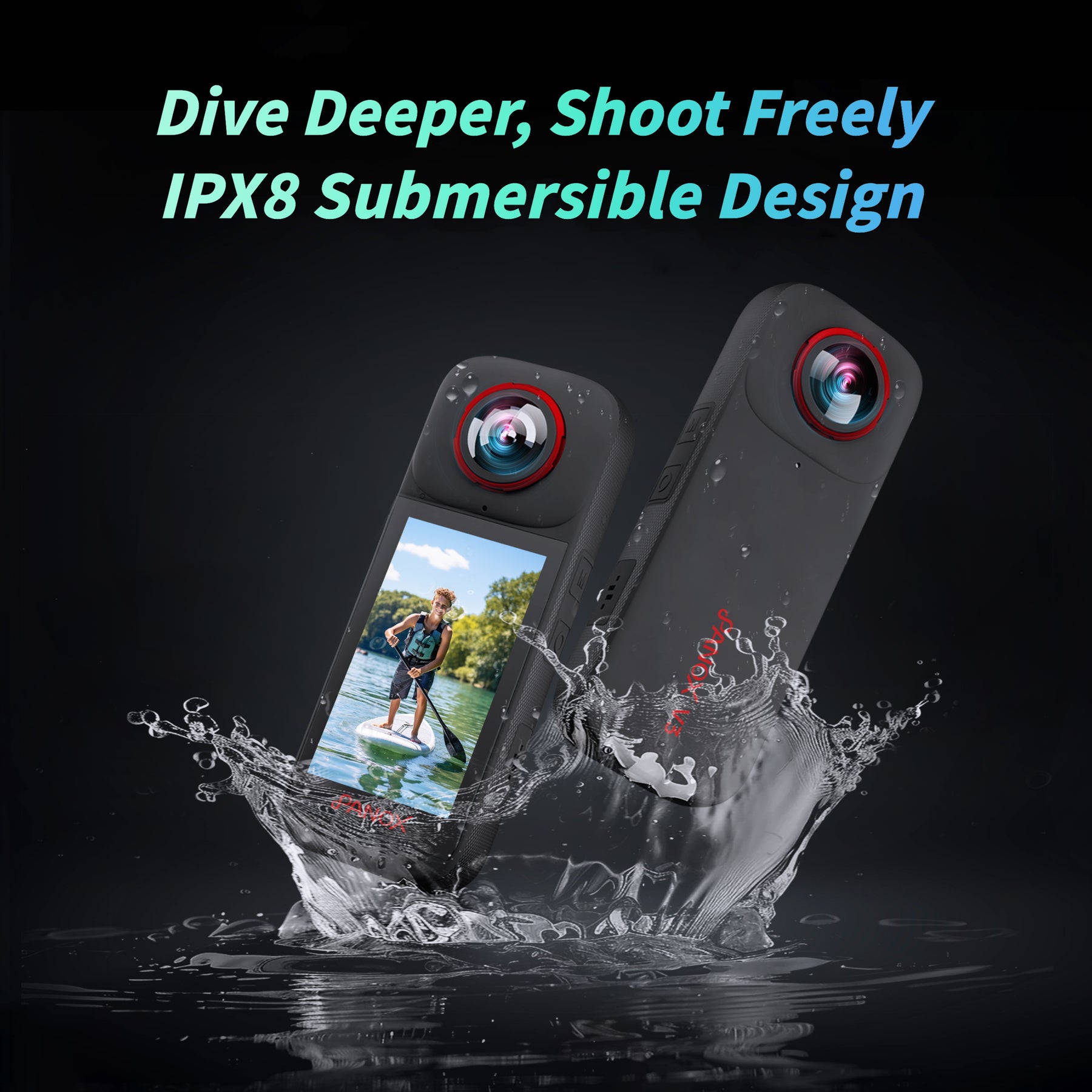 PanoX V3 Waterproof 360 Motorcycle Camera