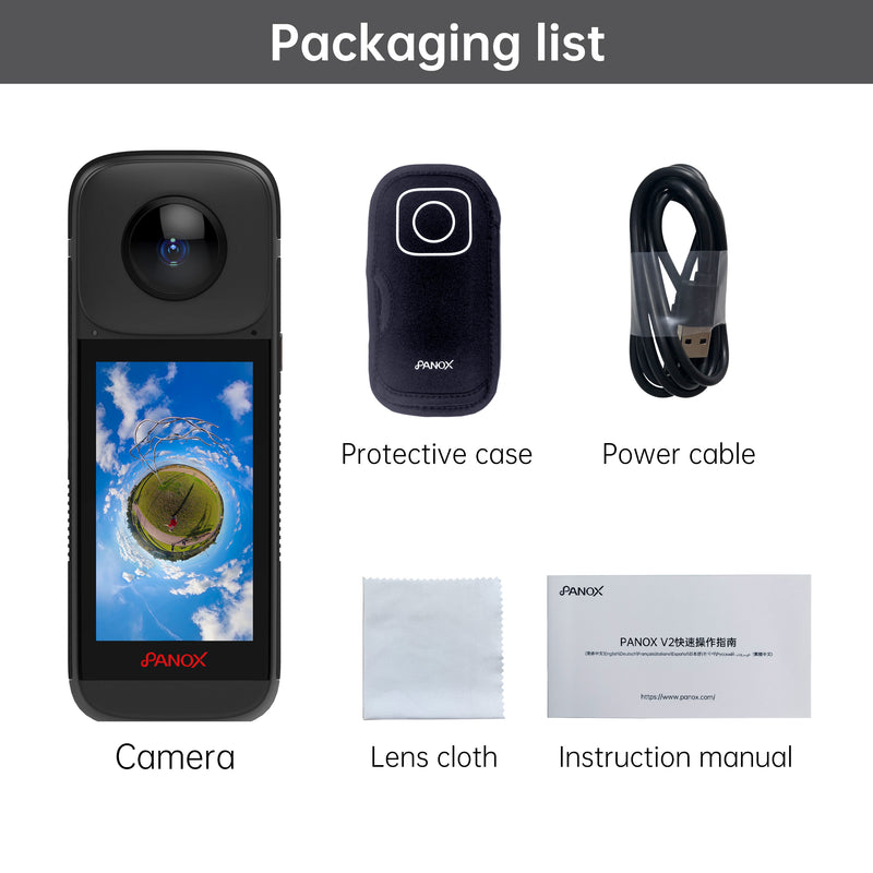 PANOX V2 5.7K 360 Vlog Camera